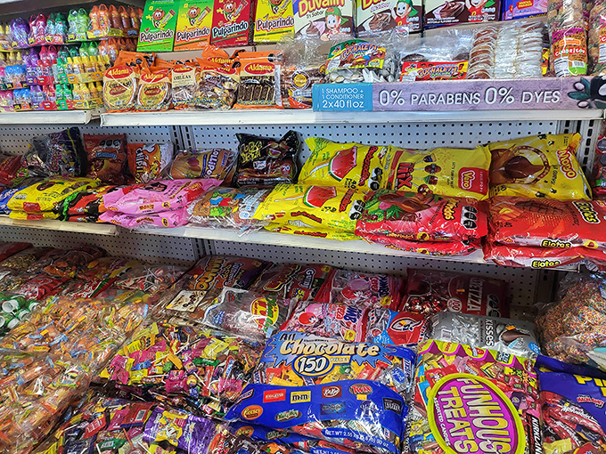 Enough candy varieties to give your dentist nightmares and your inner child sweet, sweet dreams.
