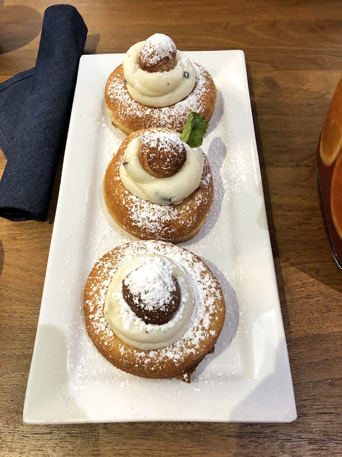 These cannoli donuts aren't just pastries&mdash;they're the breakfast equivalent of wearing a tuxedo when sweatpants would suffice. Pure decadence.