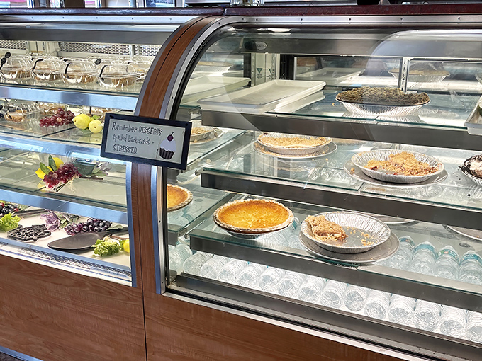 The dessert case &ndash; where willpower goes to die and "I'll just have a bite of yours" becomes the biggest lie you'll tell all day.