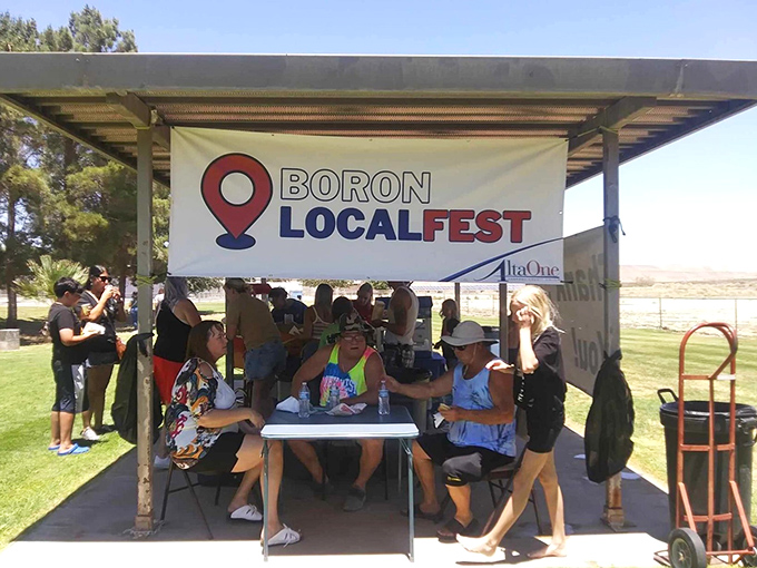 The Boron LocalFest brings neighbors together under shade canopies, where conversations flow as freely as the iced tea.