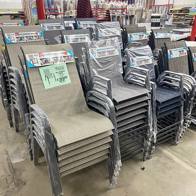 Patio chairs stacked to the ceiling&mdash;summer entertaining possibilities multiplying faster than your neighbor's gossip at the block party.
