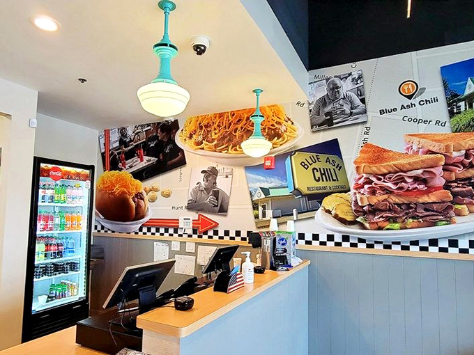 The counter area showcases what you're really here for&mdash;those desserts are just waiting to turn your chili feast into a full-blown celebration.