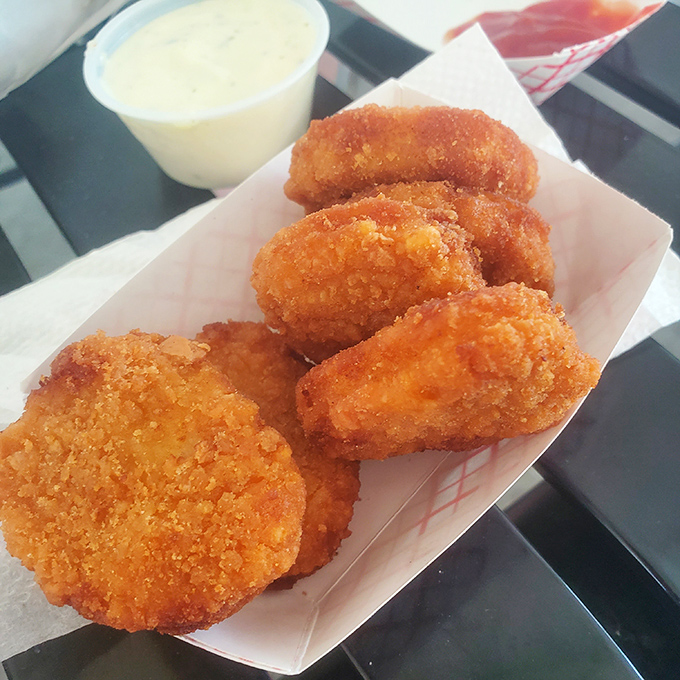 These golden nuggets of happiness prove that sometimes the simplest pleasures&mdash;like perfectly fried chicken bites with dipping sauce&mdash;are life's greatest luxuries.