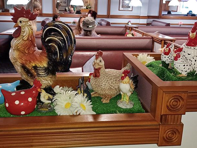 Chicken-themed decor that somehow manages to be charming rather than kitschy &ndash; a fine line that Belgrade Gardens walks with confidence.