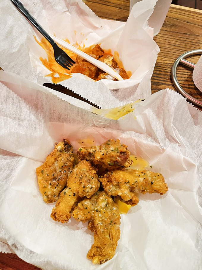 Wings that make you wonder why you ever bothered with those fancy gastropub versions that cost twice as much.