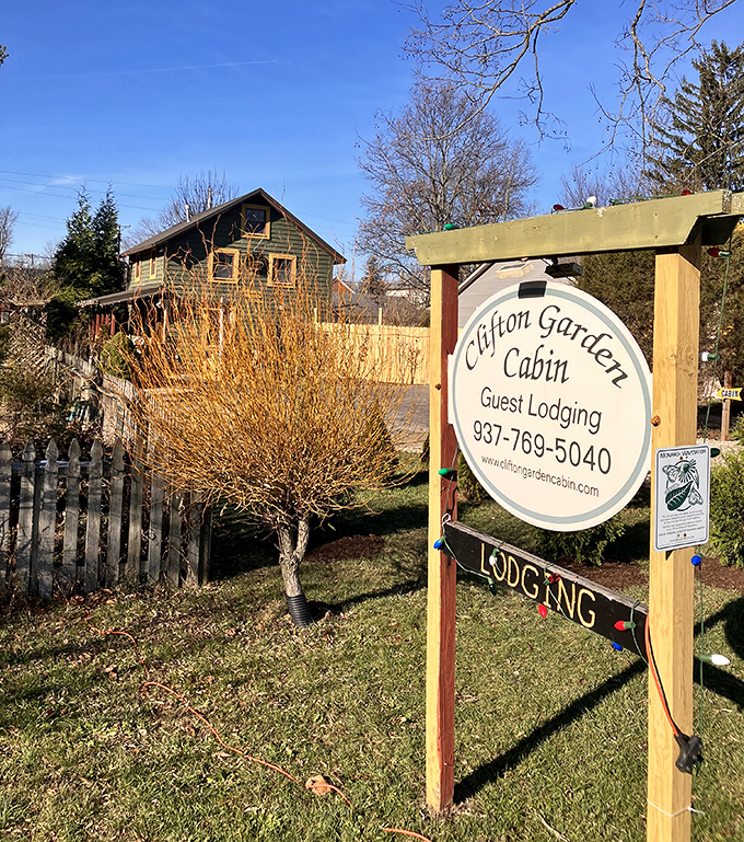 The Clifton Garden Cabin offers weary travelers a slice of rustic tranquility, where modern comfort meets woodland charm.