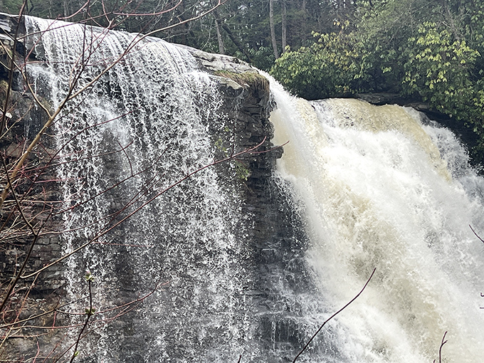 The dual personality of the falls on full display&mdash;one side elegant and restrained, the other wild and untamed, like my dancing after two glasses of wine.
