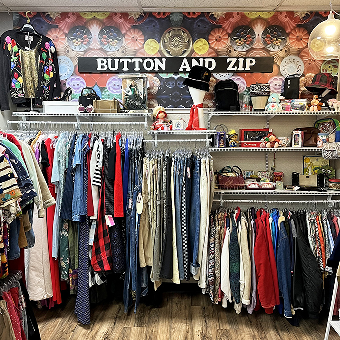 "Button and Zip" offers vintage threads that survived decades of fashion crimes &ndash; proving everything old becomes cool again if you wait long enough.