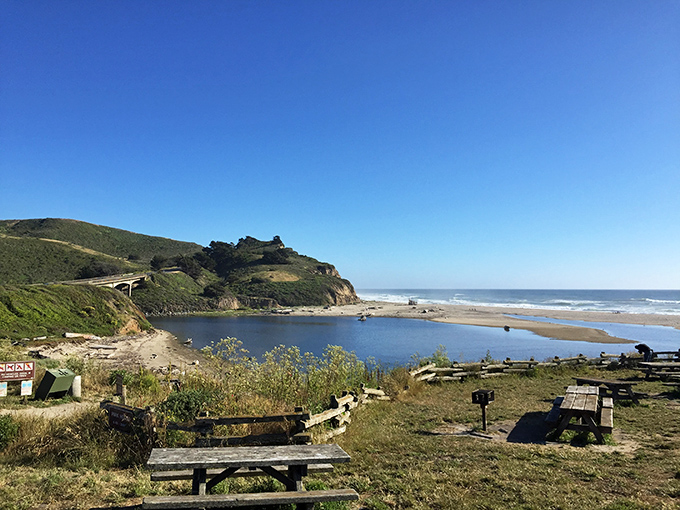 Where fresh water meets salt at this peaceful lagoon, nature provides the perfect picnic spot complete with million-dollar views.