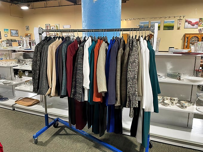 The coat collection offers everything from business-appropriate to "I'm just running to the mailbox" casual. Florida winter? We've got you covered.