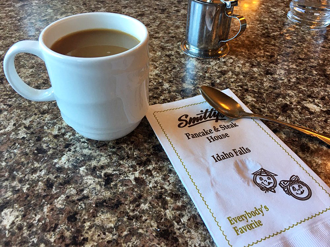 The coffee comes with a side of nostalgia on a napkin&mdash;proof that sometimes the simplest pleasures make the most lasting memories.