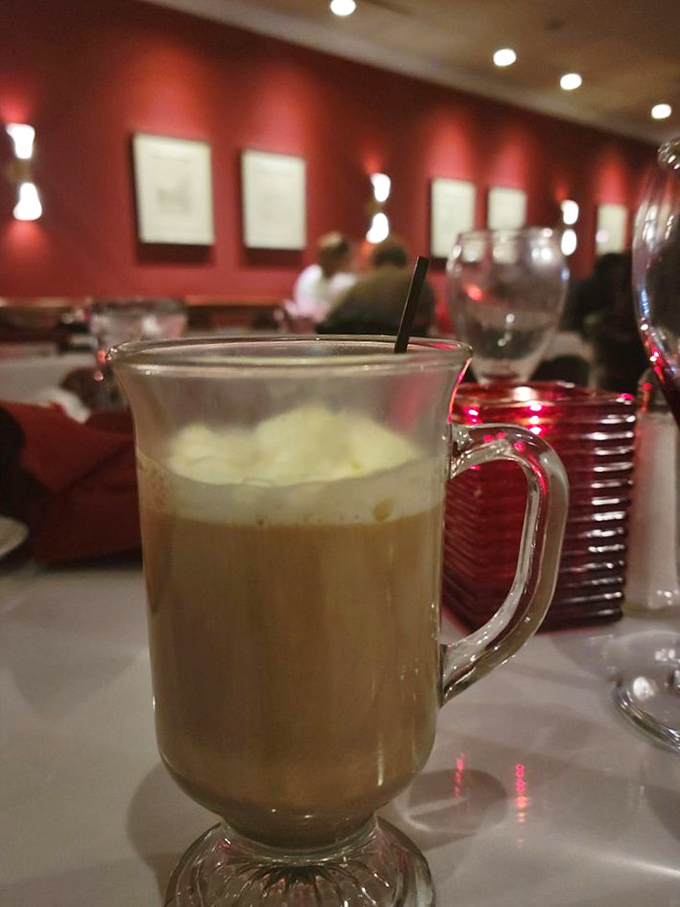 Coffee served Italian-style – the perfect finale to a meal that makes you want to book a flight to Rome.