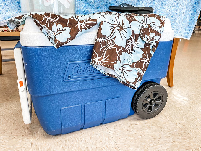Beach day essentials at winter prices. This Coleman cooler is ready for its second act in your summer adventures.