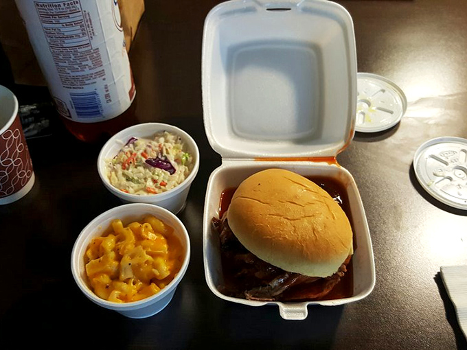 A combo plate that looks like someone's backyard cookout decided to go professional &ndash; and succeeded brilliantly.