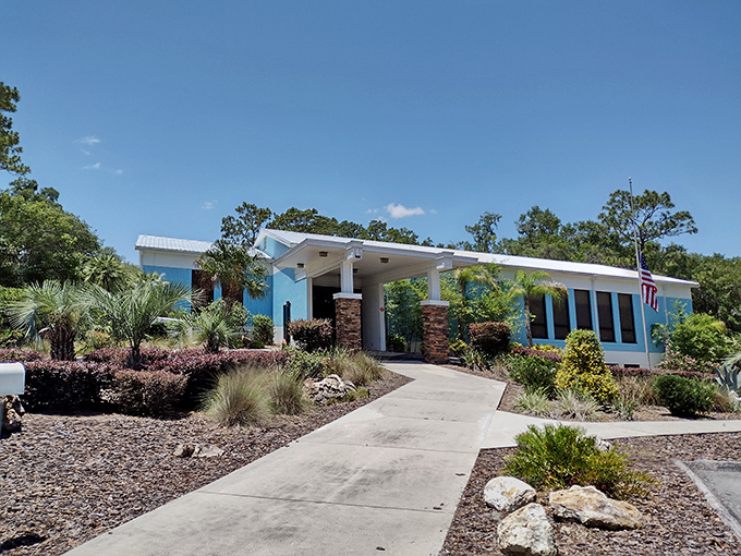 The visitor center welcomes explorers with Florida-friendly architecture and native landscaping&mdash;your gateway to underwater wonders.