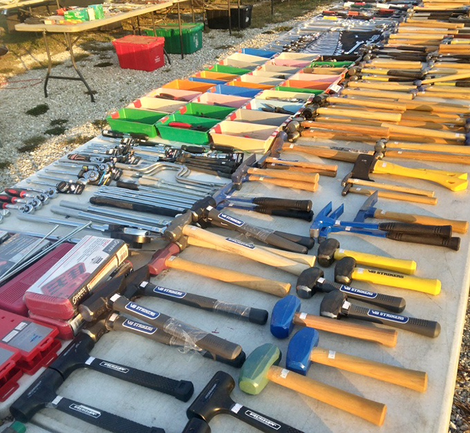 Tool heaven spreads before you&mdash;hammers with handles worn to the perfect patina line up like soldiers awaiting their next mission in capable hands.