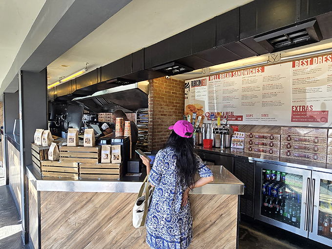 Where sandwich dreams become reality. The clean lines and wood accents say "we're serious about our craft" without being pretentious.