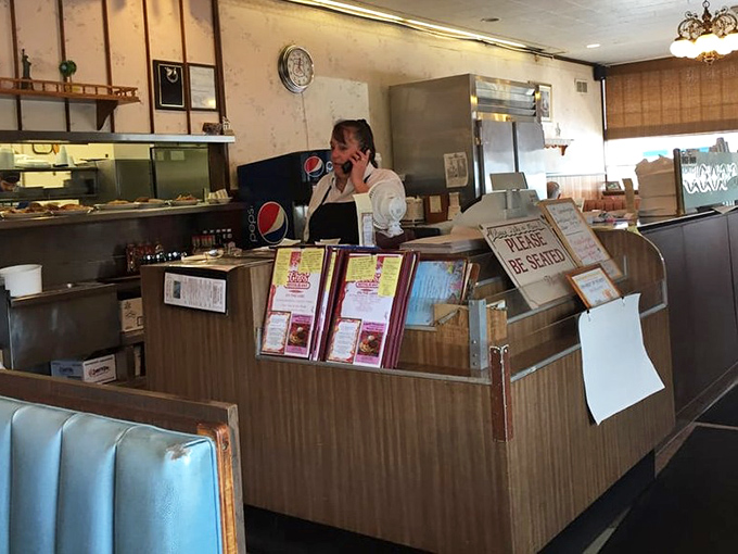 The command center where orders are called, coffee is poured, and the occasional "honey" or "dear" is dispensed free of charge.