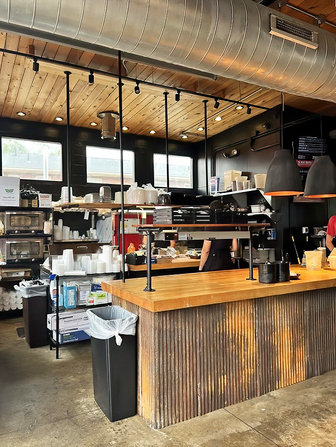 Where barbecue dreams come to life. That butcher block counter has witnessed more food joy than most five-star restaurants.
