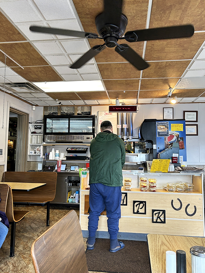 The ordering counter&mdash;where chicken dreams come true and diet plans go to die. Worth every calorie.