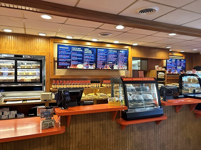 The ordering counter: where dreams are placed and fulfilled with military precision and Southern charm.