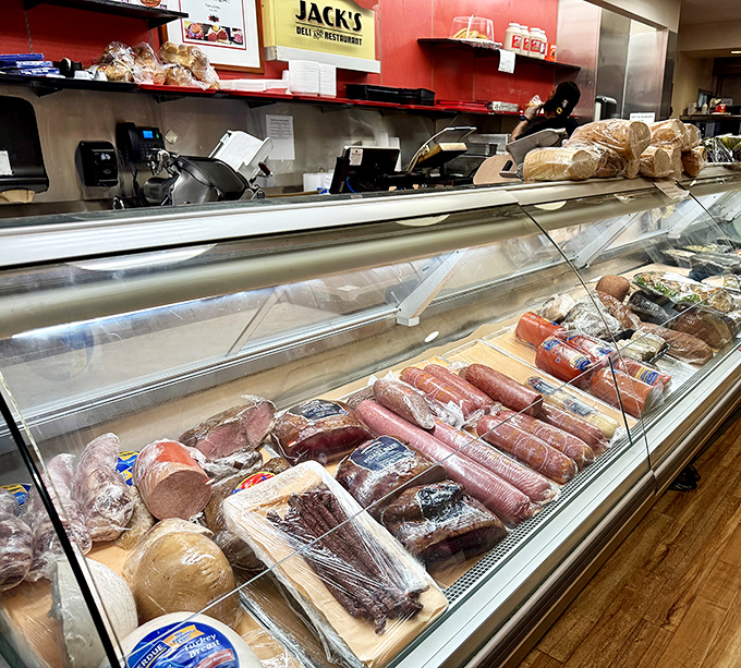 The deli counter showcases a United Nations of meats &ndash; diplomatic relations have never looked so delicious or been sliced so thin. 