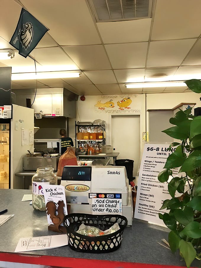 Where chicken dreams come true. Simple counter, extraordinary food&mdash;proof that greatness doesn't require fancy surroundings.