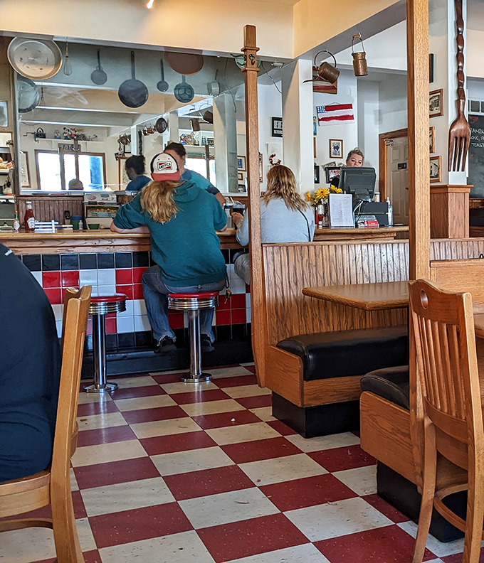 The counter seating&mdash;where solo diners become part of the family and the line between customer and friend blurs with each refill.