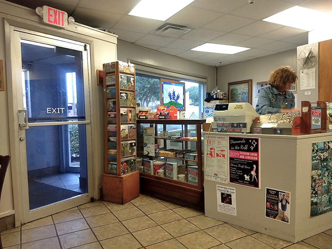 The entrance area doubles as a mini-museum of Blue Bonnet history, welcoming hungry visitors to step into tradition.