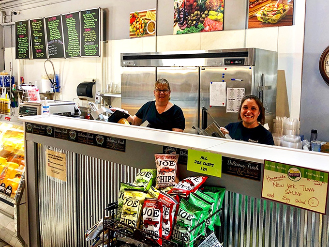The counter where sandwich dreams come true &ndash; complete with friendly faces and a selection of chips that perfectly complement your impending feast.