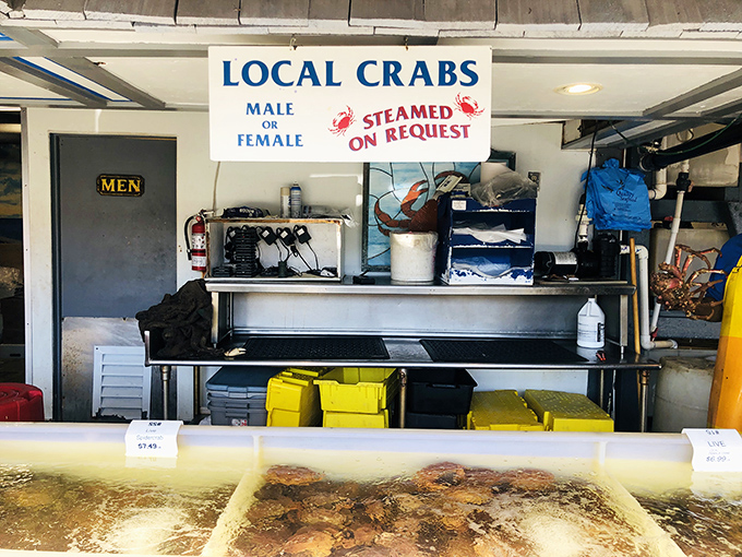 The command center where seafood dreams come true, one perfectly wrapped white package at a time.