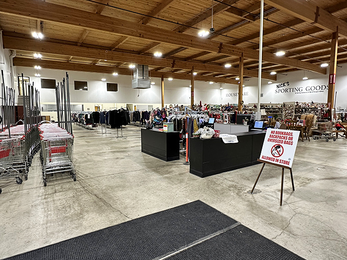 The checkout counter where great deals become reality and bargain hunting dreams come true.