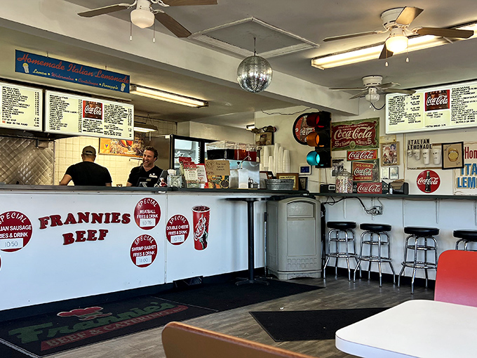 The counter at Frannie's is where dreams come true. Behind that menu board lies a world of possibilities and staff who know exactly what you need before you do.