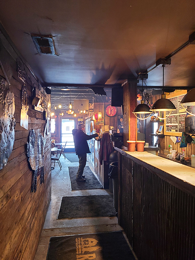 The narrow hallway to barbecue nirvana&mdash;where the aroma of smoking meat serves as your spiritual guide to the counter.