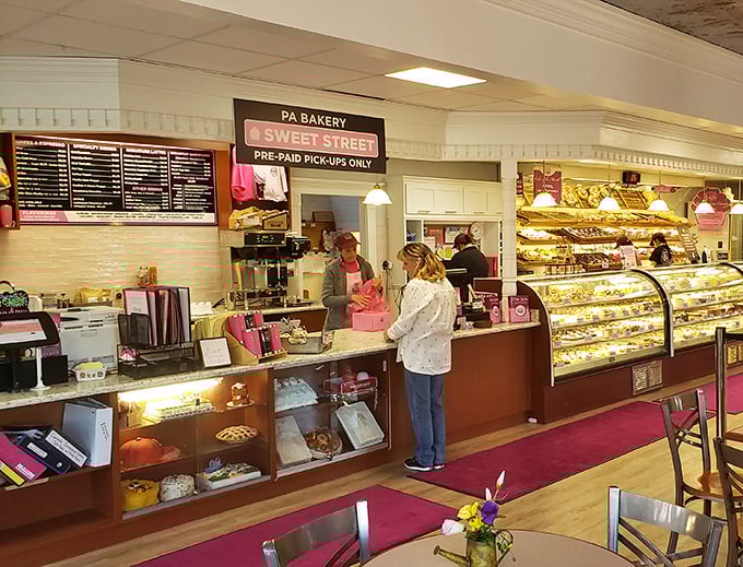 "Sweet Street" indeed&mdash;this counter area is where dreams and credit cards meet their delicious destiny.