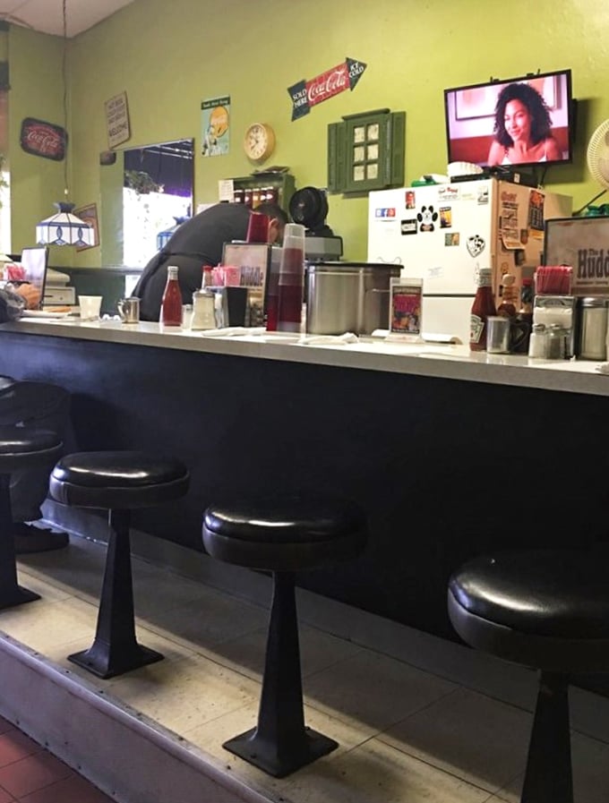 The counter view: where you can watch breakfast magic happen while contemplating life's big questions, like "Should I order more bacon?"