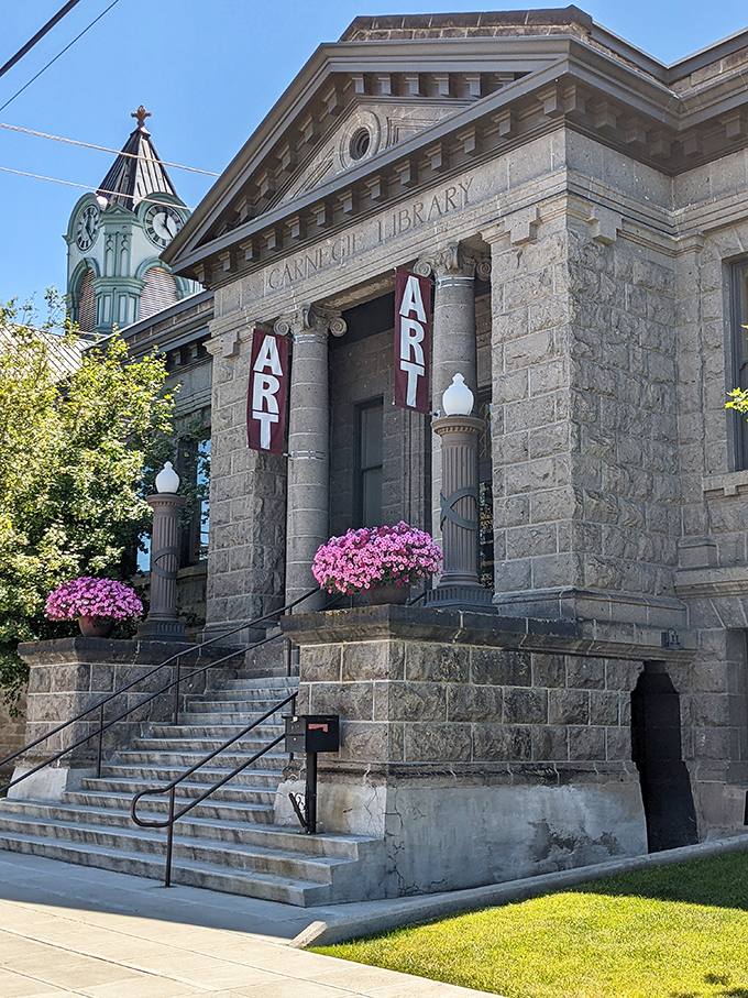 The former Carnegie Library now houses art that feeds the soul without emptying the wallet.