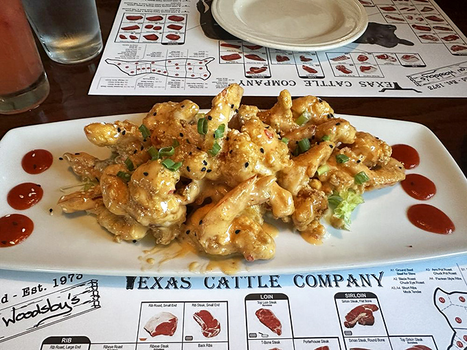 The Dang Bang Shrimp lives up to its name. Crispy, saucy, and just spicy enough to make you reach for your water&mdash;then immediately back for more.