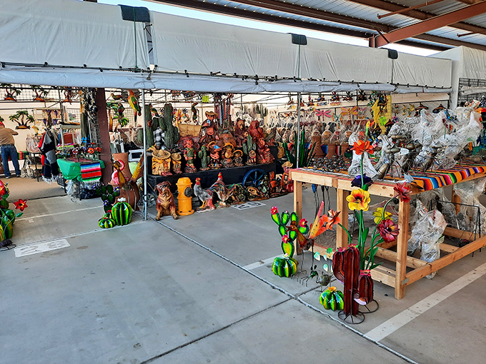 Desert kitsch at its finest &ndash; where colorful cacti figurines and southwestern creatures compete to become your patio's most charming residents.
