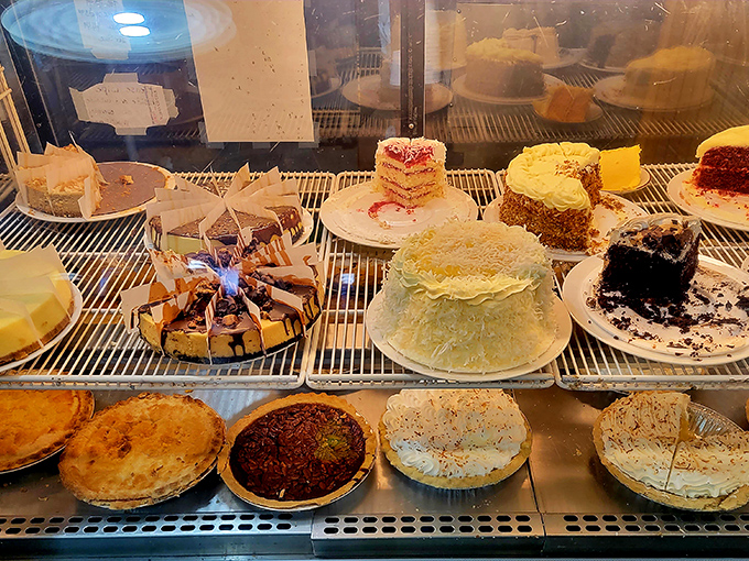 The dessert case &ndash; where willpower goes to die and "I'll just have a bite" becomes the lie we tell ourselves.