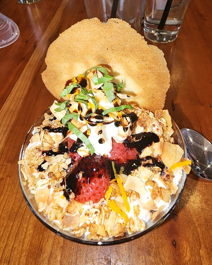 This dessert doesn't just satisfy your sweet tooth&mdash;it throws a party for it, complete with a crisp cookie hat that's begging to be shattered.