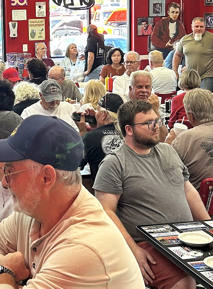 A packed house of happy diners&mdash;the universal sign that you've found the real deal. No marketing campaign beats a full restaurant.