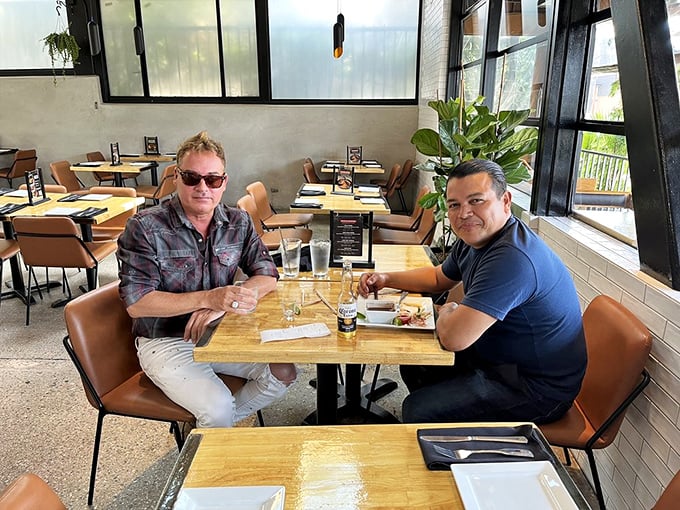 The restaurant attracts a diverse crowd, from locals who've made it their regular spot to visitors discovering its charms for the first time.