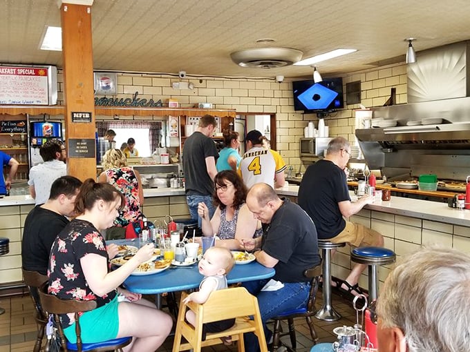 Breakfast at Schmucker's offers a charming glimpse into Toledo life &ndash; regulars discussing everything from weather forecasts to local politics over steaming coffee.