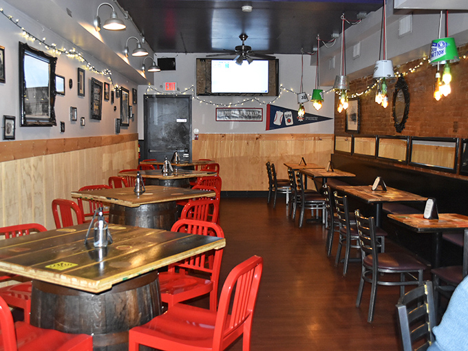 The dining area strikes that perfect balance between "neighborhood joint" and "place you'd bring out-of-town friends to show off local flavor."