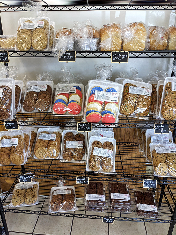 The cookie selection alone warrants a special trip, with varieties that would make your childhood memories jealous.