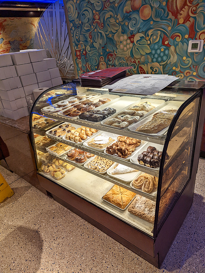 The dessert case that launches a thousand diet postponements, showcasing pastries that whisper, "You deserve this" with every flaky layer.