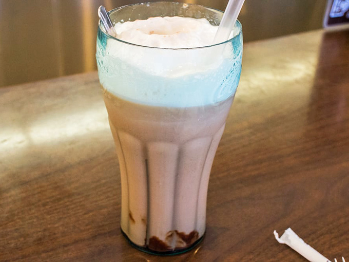 The chocolate egg cream&mdash;neither egg nor cream discuss&mdash;is a frothy miracle in a glass that transports you straight to old New York.