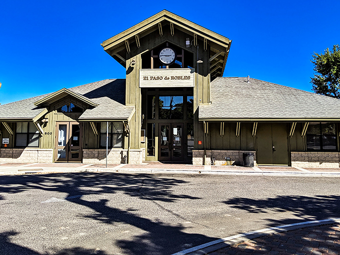 El Paso de Robles Station stands as an architectural nod to California's railway past, when travel was as much about the journey as the destination.