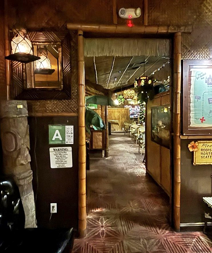 Step through this bamboo-framed portal and leave your everyday troubles at the door – tiki paradise awaits on the other side.